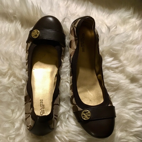 Coach | Shoes | Coach Leather Ballet Flats | Poshmark